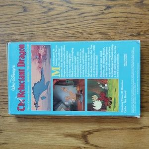 Disney | Other | Vintage Walt Disneys The Reluctant Dragon Vhs Tape ...